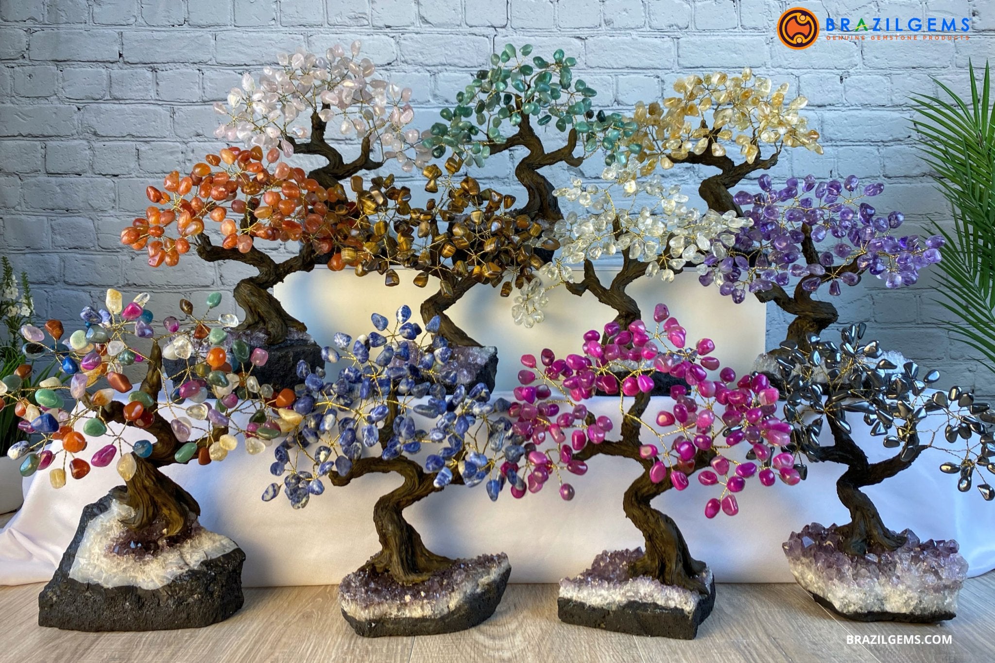 Shop Gemstone Trees Sizes & Styles - Brazil Gems