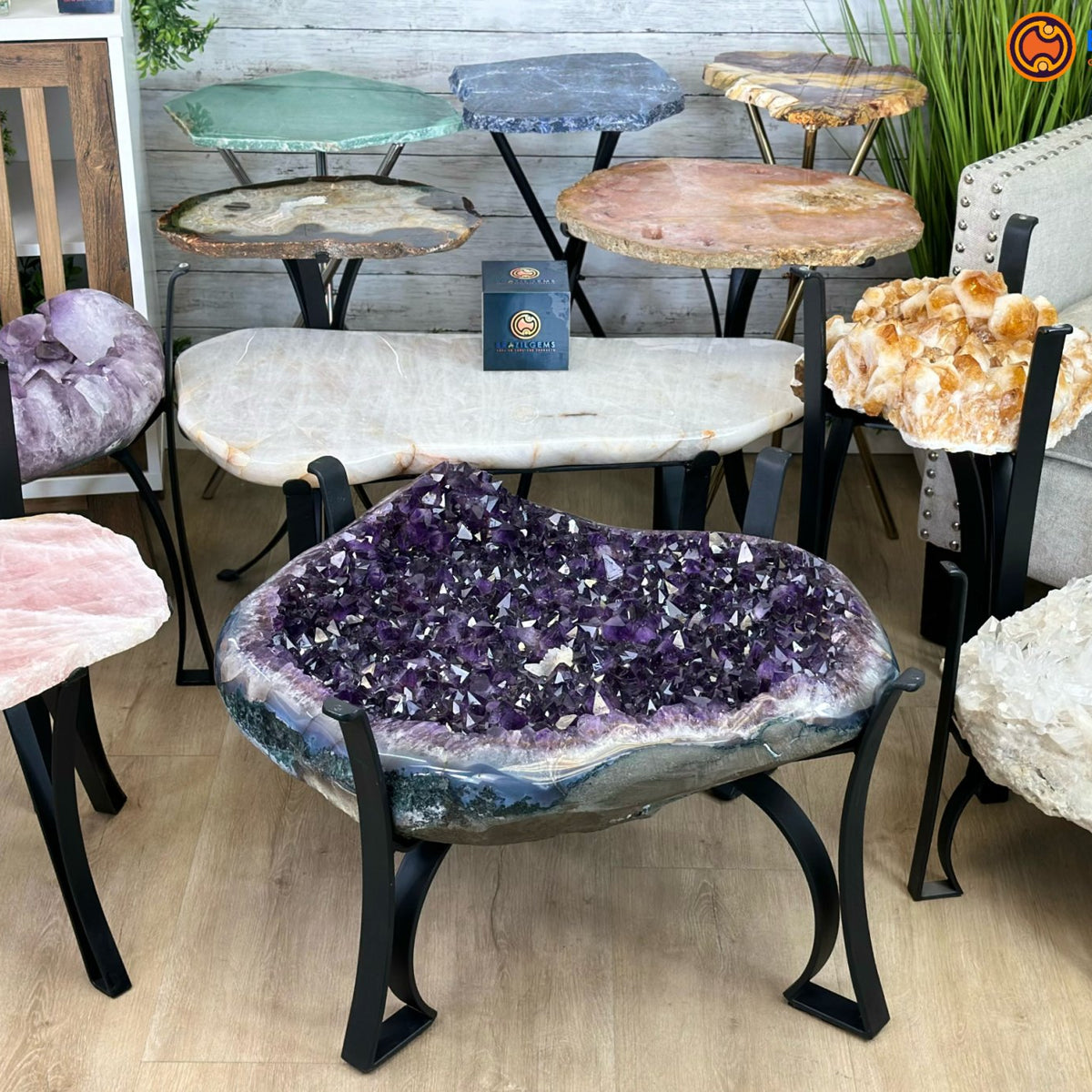 Shop Geode Tables - Brazil Gems
