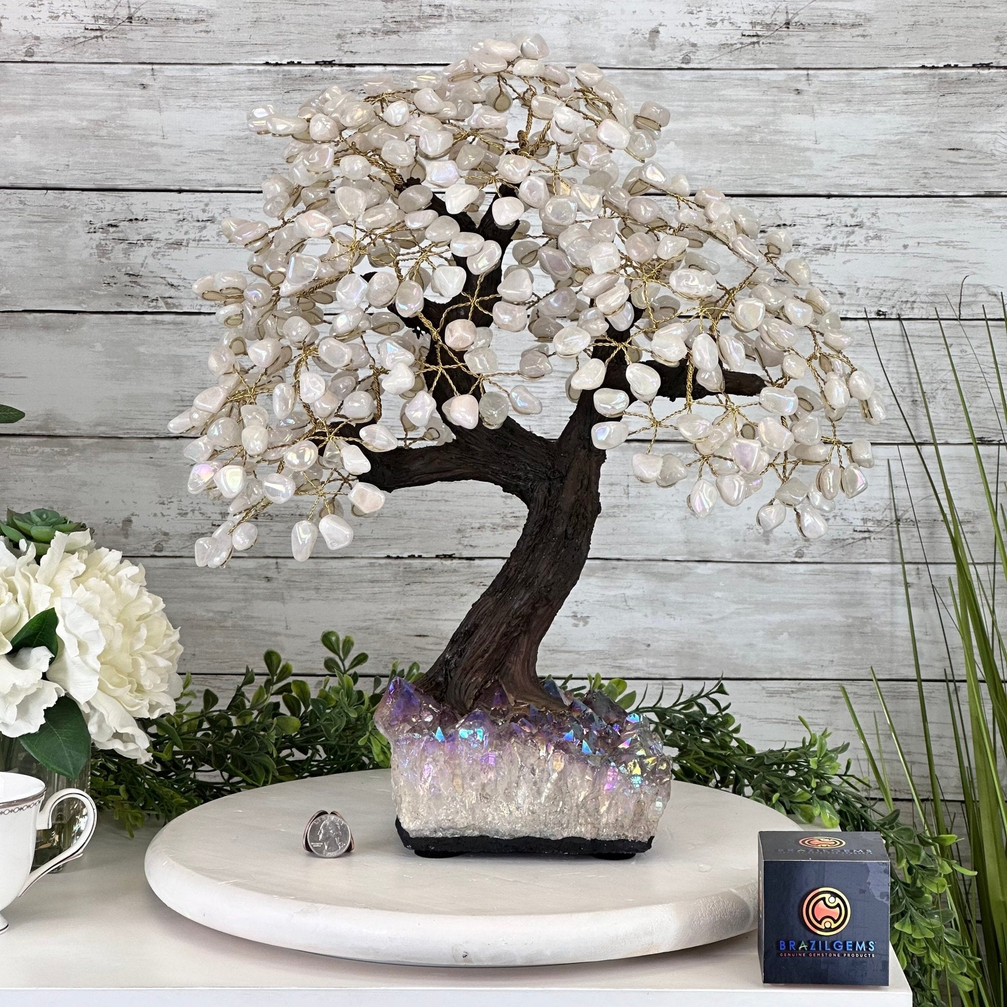 Shop Handmade Milky Quartz Gemstone Trees - Brazil Gems
