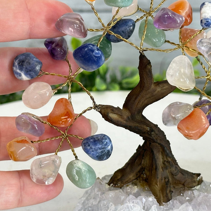 Mixed Gems Gemstone Tree 5" tall Model #5401 | Brazil Gems