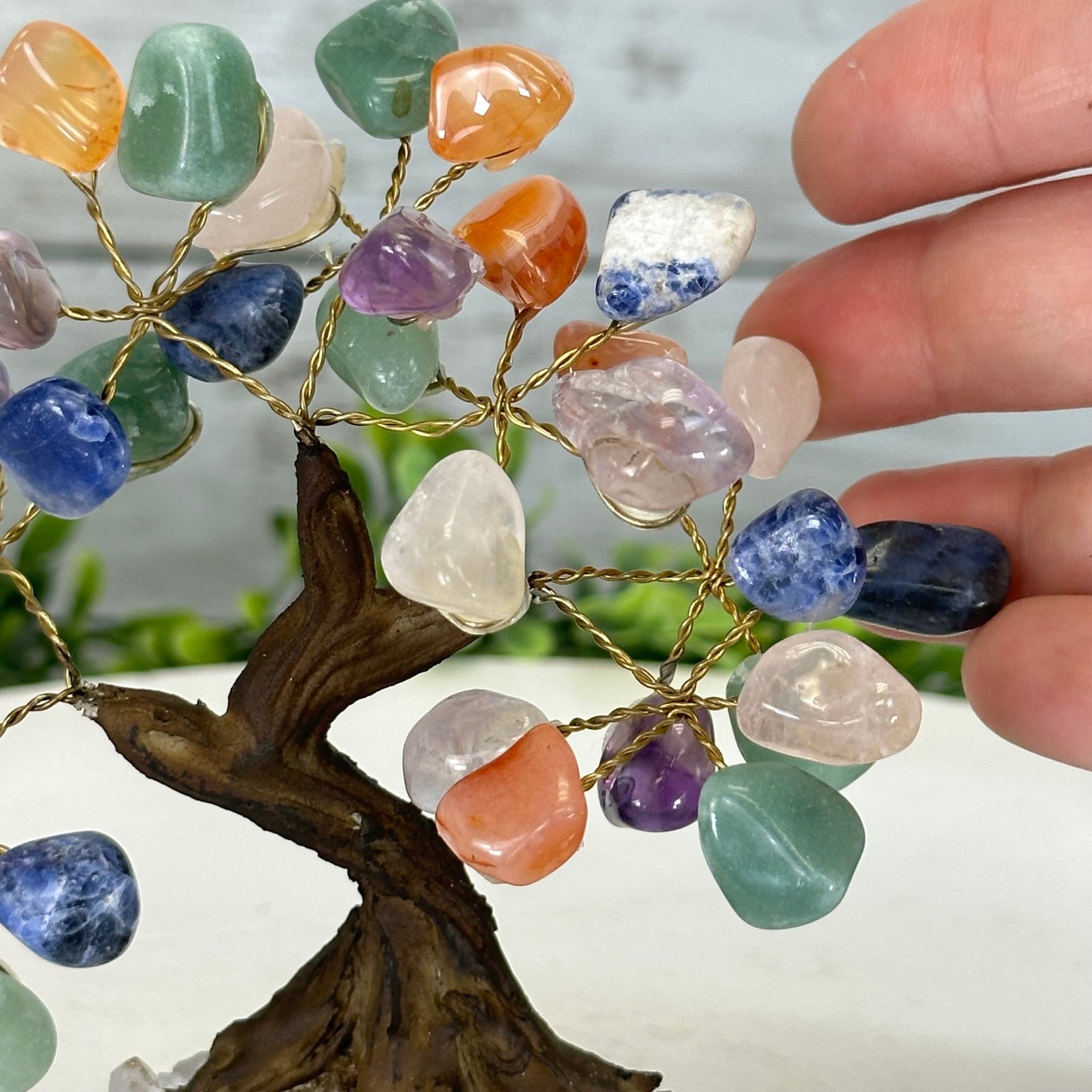 Mixed Gems Gemstone Tree 5" tall Model #5401 | Brazil Gems - Brazil Gems