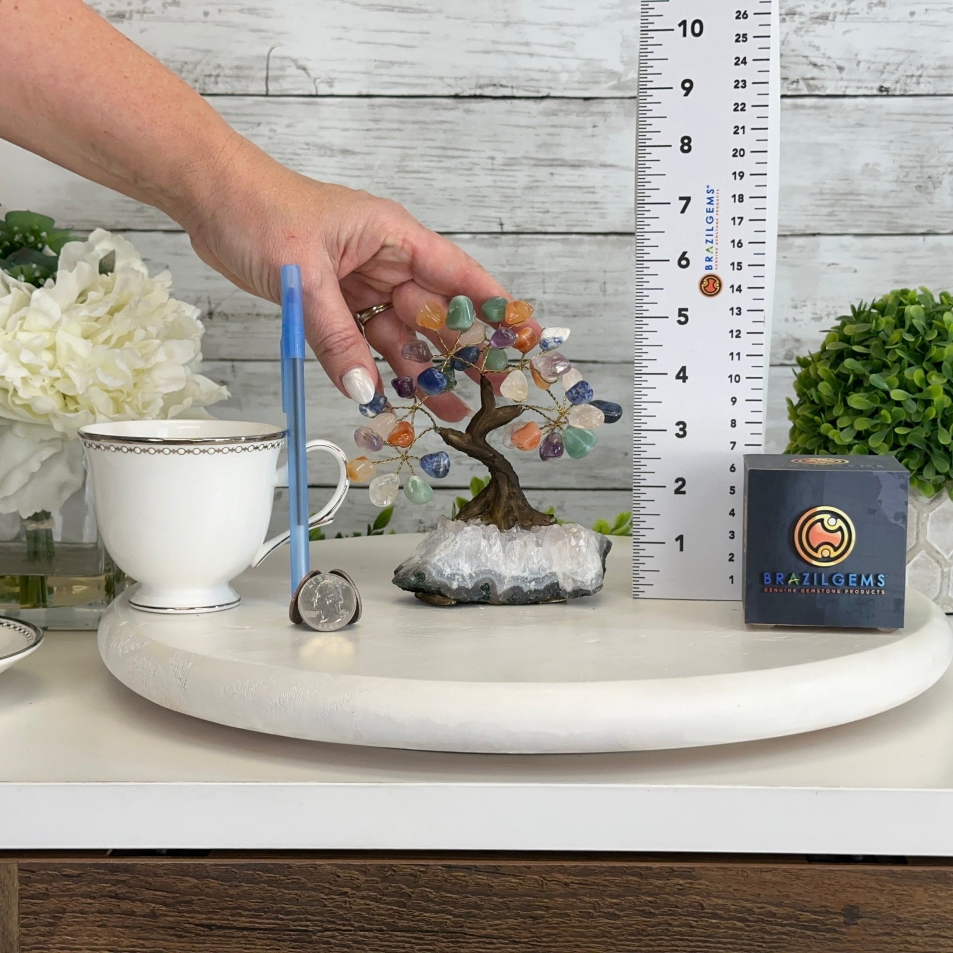 Mixed Gems Gemstone Tree 5" tall Model #5401 | Brazil Gems - Brazil Gems