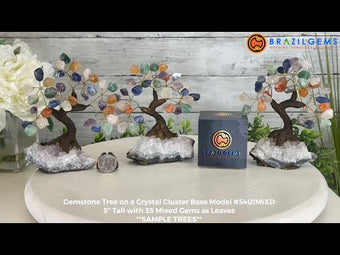 Mixed Gems Gemstone Tree 5" tall Model #5401 | Brazil Gems - Brazil Gems