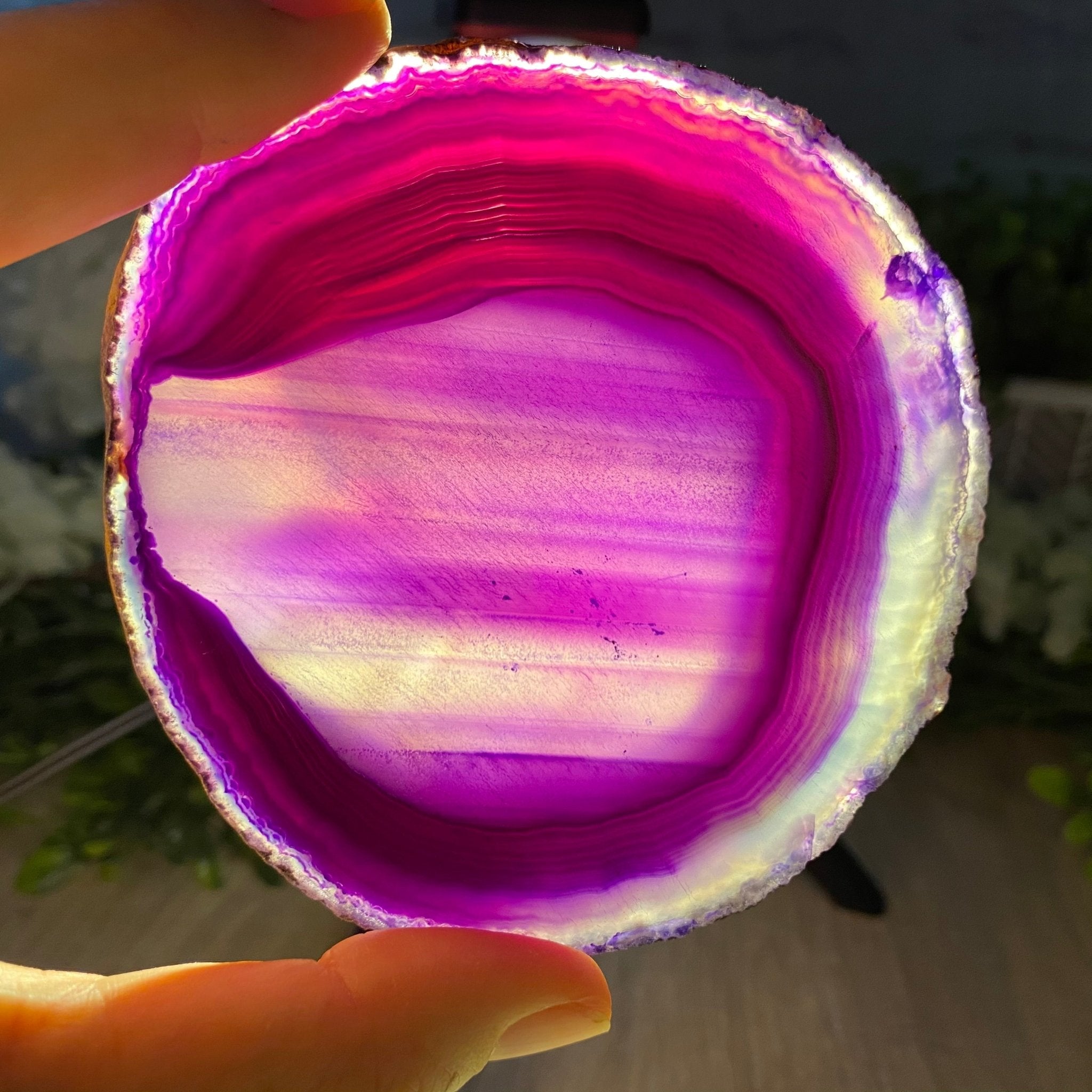 Pink agate coasters store