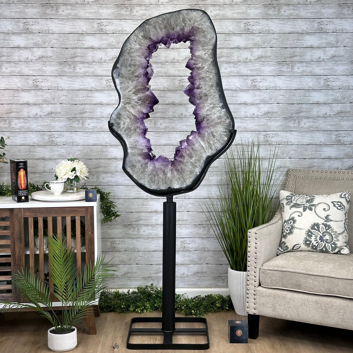 Amethyst Crystal Portal on a Rotating Stand by Brazil Gems® # 5604-0132